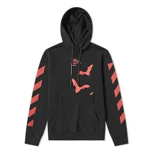Off-White Bat Graphic Pullover Hoodie