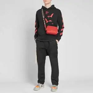 Off-White Bat Graphic Pullover Hoodie