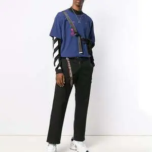 Off-White Mariana Painting Applique Short-sleeve Tee - Default Color
