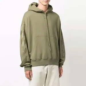 Off-White Long Sleeve Hooded Sweatshirt