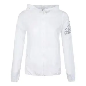 Adidas Hooded Woven Jacket - White