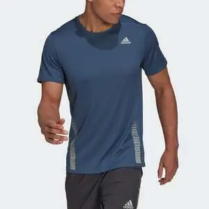 Adidas Reflective Running Sports Short Sleeve T-shirt