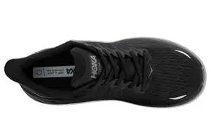 Hoka One One Clifton 8 Wide Athletic Sneakers - Black
