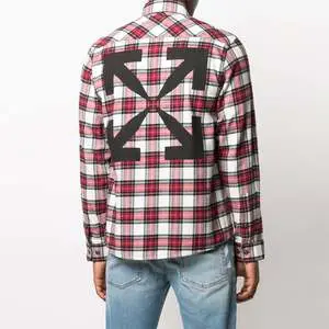 Off-White Ss21 Plaid Back Arrow Shirt