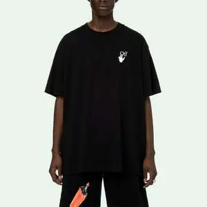 Off-White Comfort Loose Crewneck Short Sleeve Graphic T-shirt - Default Color