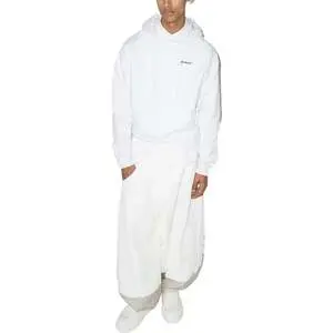 Off-White Solid Color Hoodie