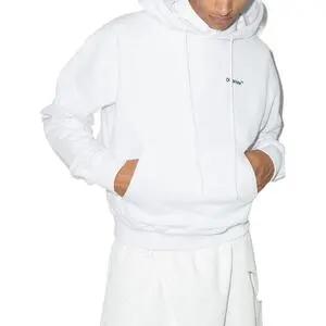 Off-White Solid Color Hoodie
