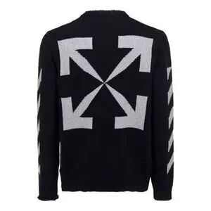 Off-White Logo Knit Sweater - Black