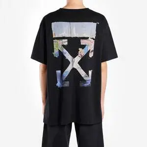 Off-White Painting Arrows Cotton Short Sleeve Tee