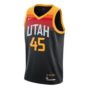 Nike Nba Utah Jazz Donovan Mitchell 45 Swingman Jersey - Black
