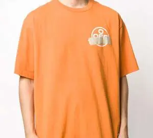 Off-White Bronzing Arrow Rubber Strap Patch Short Sleeve T-shirt - Default Colorway