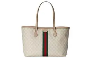 Gucci Ophidia Medium Gg Tote - Beige/white
