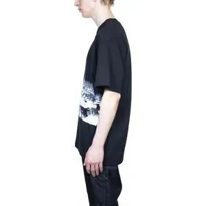Off-White Climbing New Heights Print Printing Loose - Black