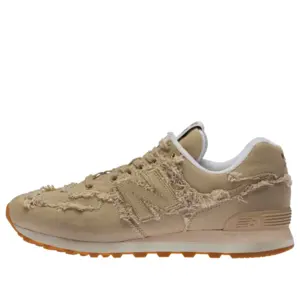 NEW BALANCE New Balance 574 X Miu Miu Distressed Sneakers Beige