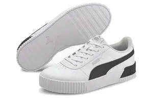 PUMA Carina L Low Top Sneakers - White/black/silver