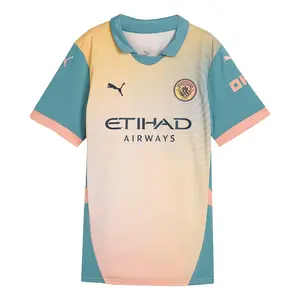 PUMA Manchester City 24/25 Fourth Replica Jersey - Yellow/blue