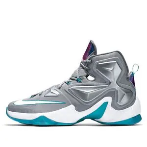 Nike Lebron 13 "hologram" High Top Athletic Sneakers - Wolf Grey/white/blue
