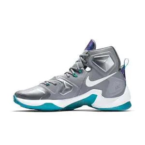 Nike Lebron 13 "hologram" High Top Athletic Sneakers - Wolf Grey/white/blue