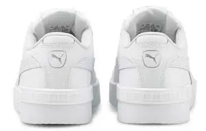 PUMA Jada Silver Platform Sneakers - White