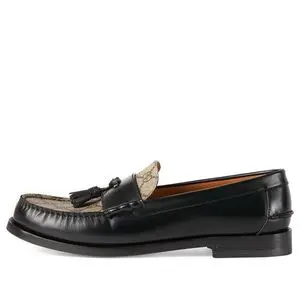 Gucci Tassel Gg Loafers - Black Ebony