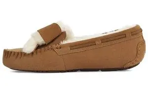 UGG Dakota Fur Bow Slipper - Chestnut