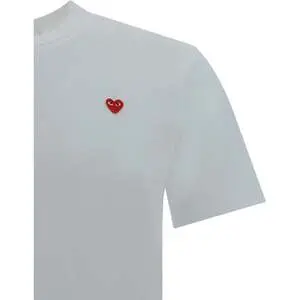 Play Comme Des Garcon Ss25 Small Heart T-shirt - White
