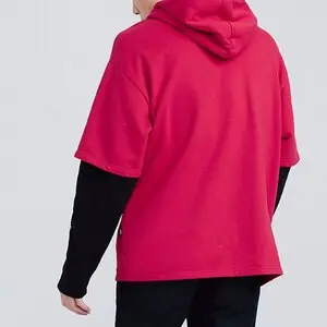 VANS Colorblock Alphabet Printing Hoodie - Red