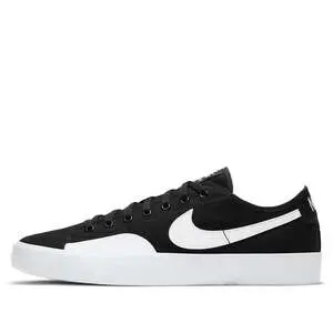 Nike Blazer Court Sb Low Top Sneakers - White/black