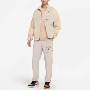 JORDAN X Htg Crossover Contrast Color Stitching Logo Stand Collar Jacket Asia Edition