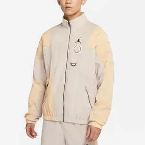 JORDAN X Htg Crossover Contrast Color Stitching Logo Stand Collar Jacket Asia Edition