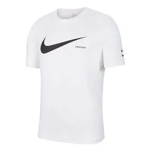Nike Swoosh Logo Short Sleeve Knit T-shirt - White