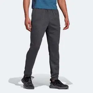 Adidas Mid Waist Knit Sports Bundle Feet Long Pants Gray