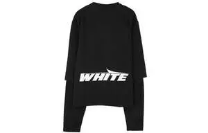 Off-White Cotton Long Sleeve Sweatshirt