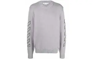 Off-White Logo Embroidered Wool Sweater