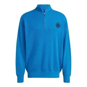 Adidas Originals Logo Patch Quarter Zip Sweater