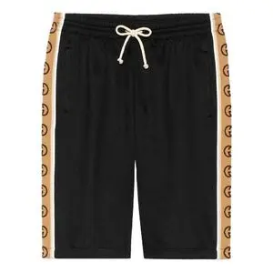 Gucci Technical Jersey Drawstring Shorts - Black
