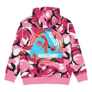 PALACE X Moschino Crossover Abstract Pattern Hoodie