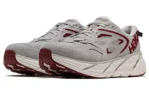 Hoka One One Clifton L Embroidery Sneakers - Lunar Rock/cabernet