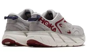 Hoka One One Clifton L Embroidery Sneakers - Lunar Rock/cabernet
