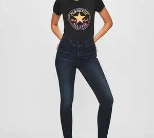 CONVERSE Chuck Taylor All Star" Printed Short Sleeve T-shirt - Black