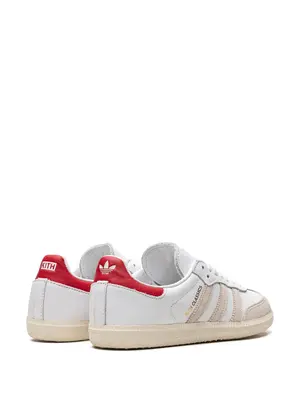 Adidas Kith X Samba Og Classics Program White Red Sneakers