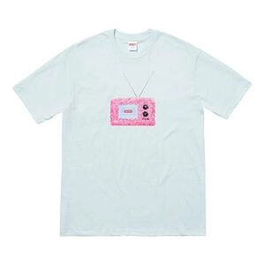 Supreme Ss18 Tv Tee Pale Blue Printing Short Sleeve - Light Blue
