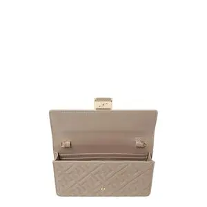 Fendi Baguette Wallet On Chain - Grey