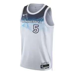 Nike Nba Anthony Edwards Minnesota Timberwolves 2024/25 City Edition Jersey #5 - White