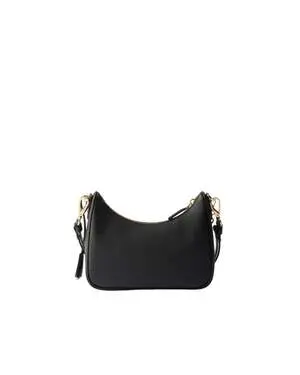 Prada Re-edition Saffiano Leather Bag - Black
