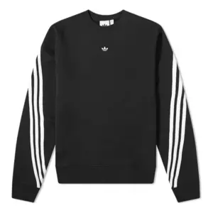 Adidas Originals 3-stripes Wrap Crewneck - Black