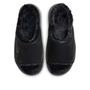 Nike Calm Elevation Fur Slides - Black