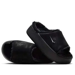 Nike Nike Calm Elevation Fur Slides Black