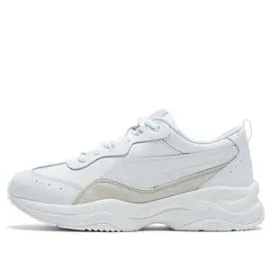 PUMA Cilia Lux Casual Low Top Sneakers - White Silver