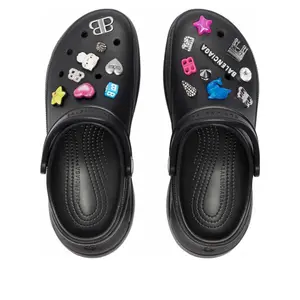 Balenciaga X Crocs Platform Mule With Jibbitz